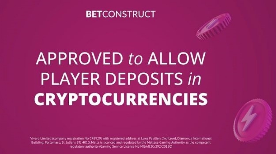 BetConstruct approved to allow player deposits in cryptocurrencies ...
