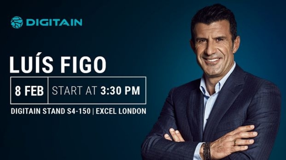 Digitain brings star and brand ambassador Luis Figo to its stand at ICE ...
