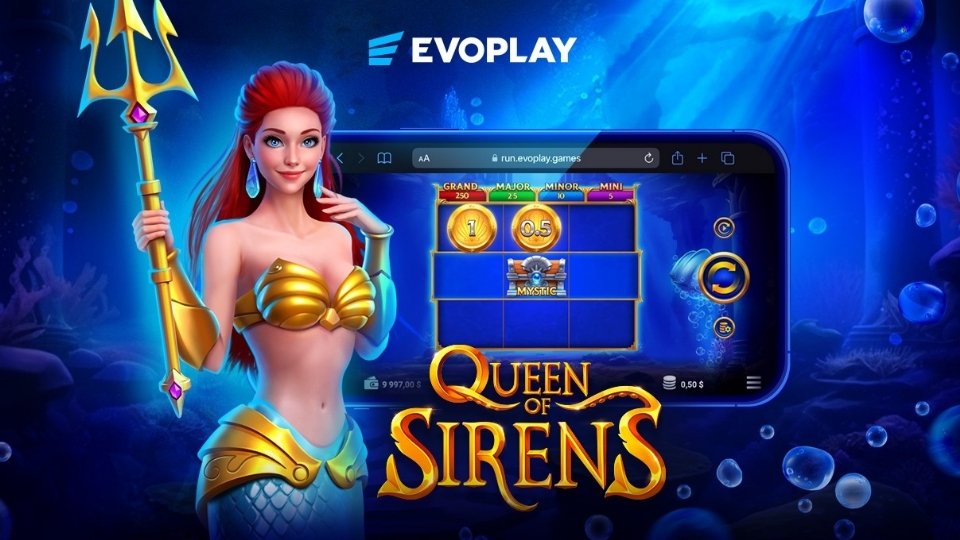 Evoplay sets sail with Queen of Sirens in mythological new slot - ﻿Games Magazine Brasil